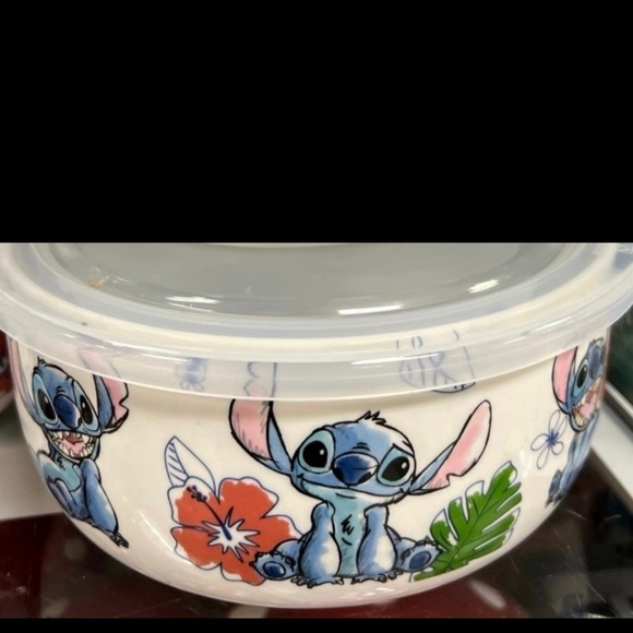 Disney | Kitchen | Disney Stitch Sketch Hibiscus Nesting Bowl With ...